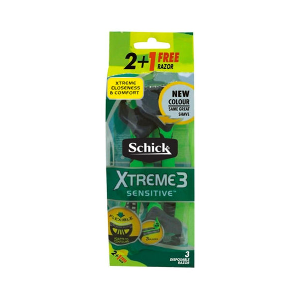 3 x Schick Xtreme 3 Sensitive - 3 Pack – Smooth Sales