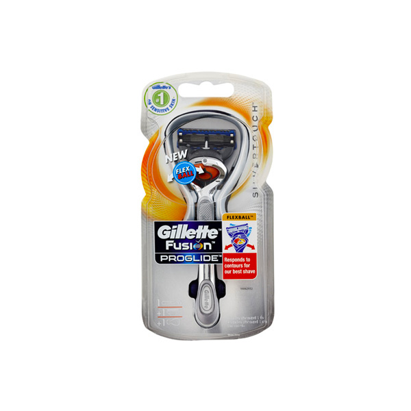 Gillette Fusion Proglide Silvertouch Manual Razor Smooth Sales