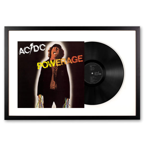 Framed AC/DC Powerage Vinyl Album Art – Smooth Sales