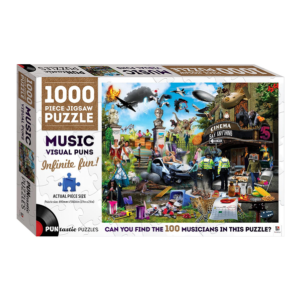 Puntastic Puzzles: Music 1000-Piece Jigsaw Puzzle – Smooth Sales
