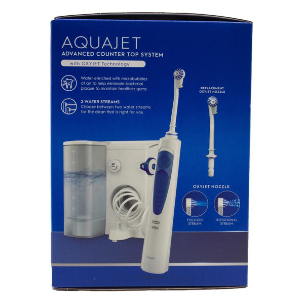 Oral B Aquajet Oral Irrigator - 1 Aquajet Counter Top System & 4 Oxyje ...
