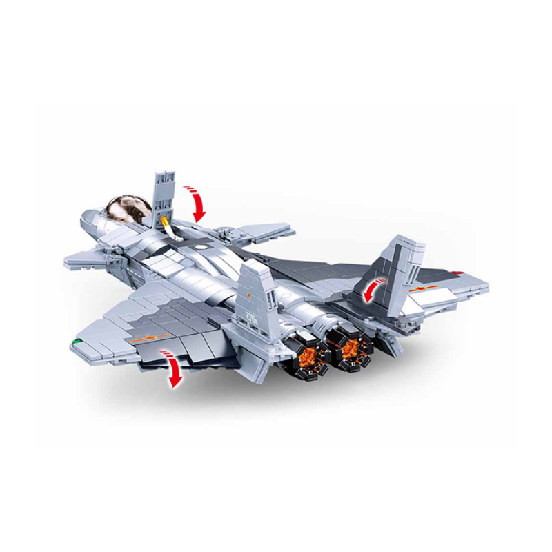 Sluban Building Blocks Model Bricks - J-20 Mighty Dragon Fighter - 926 ...