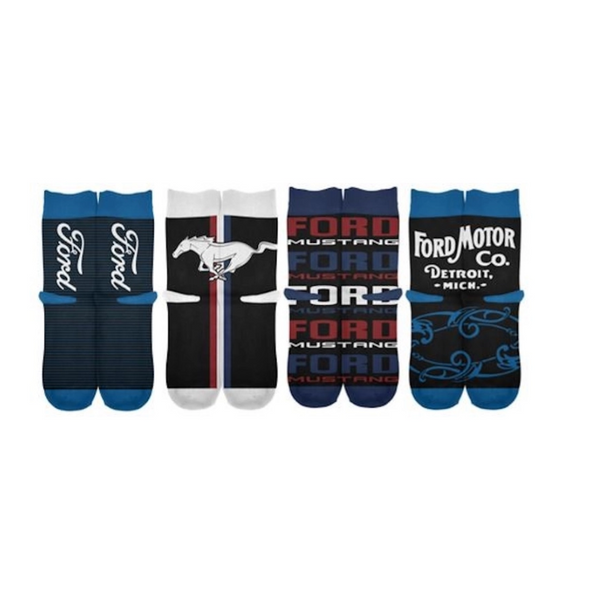 Ford Mustang Men's Socks 4 Pack – Smooth Sales