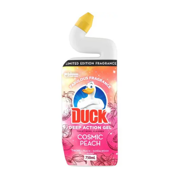 2 Pack x Duck Deep Action Gel Toilet Cleaner Cosmic Peach - 750ml ...