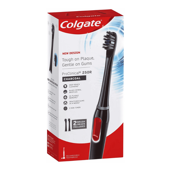 Colgate Pro Clinical 250R Charcoal Rechargeable Toothbrush – Smooth Sales