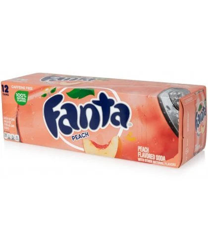 12 x Fanta Peach Soda Can 355ml – Smooth Sales