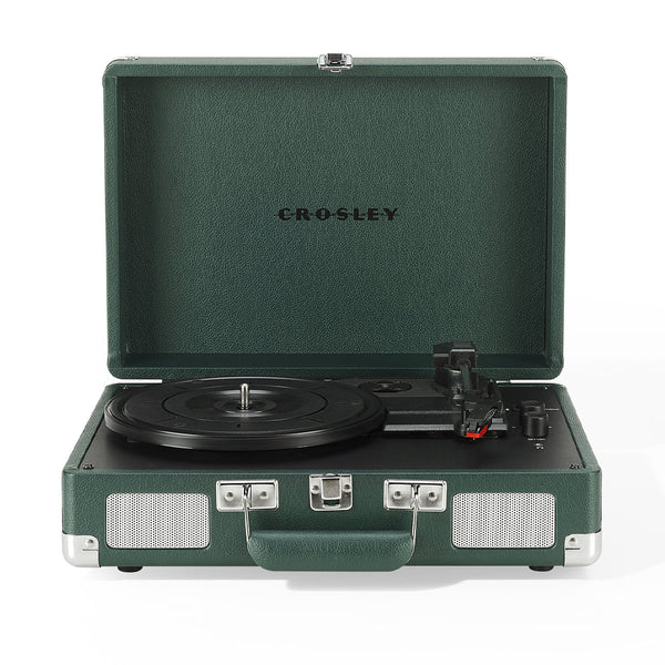 Crosley Cruiser Bluetooth Portable Turntable - Emerald Green + Gadhous ...