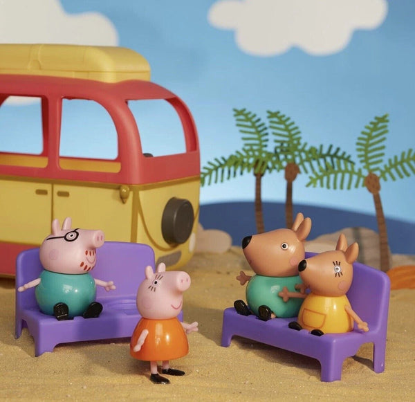 Peppa Pig 'Peppa Visits Australia' Campervan Playset – Includes 8 Figu ...