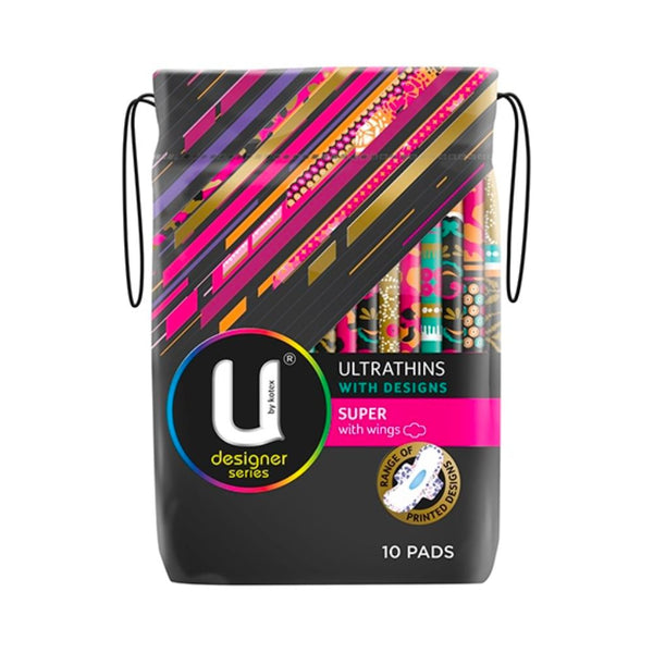3 x U By Kotex Ultrathins Designs Super w/ Wings 10pk – Smooth Sales