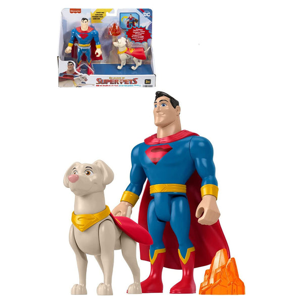 Fisher-Price DC League of Super-Pets Super Hero & Pet Figures – Smooth ...
