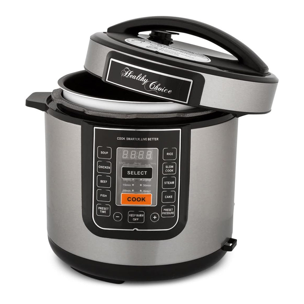 Healthy Choice 6L Pressure & Slow Cooker - Black – Smooth Sales