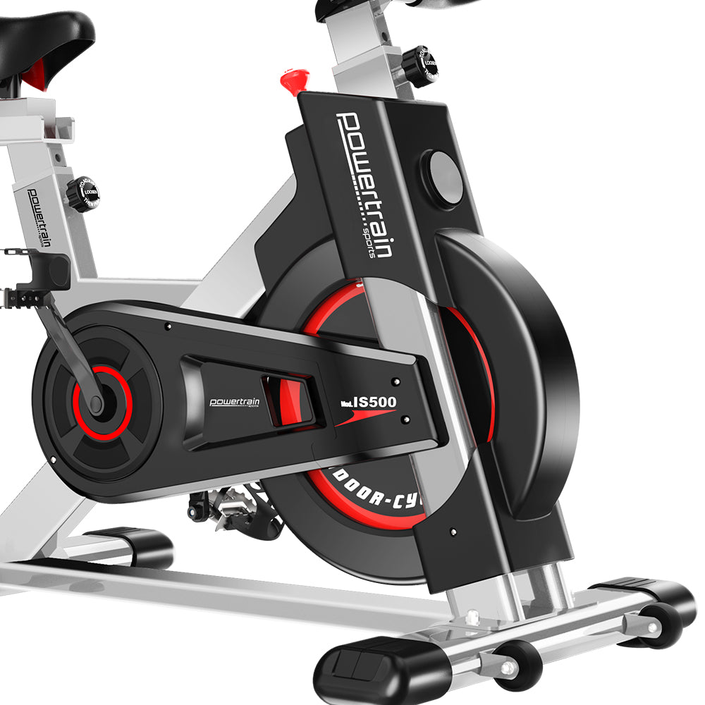Powertrain IS-500 Heavy-Duty Exercise Spin Bike Electroplated - Silver ...