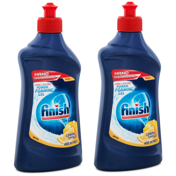 2 x Finish Power Foaming Gel Liquid Lemon Sparkle 400ml – Smooth Sales