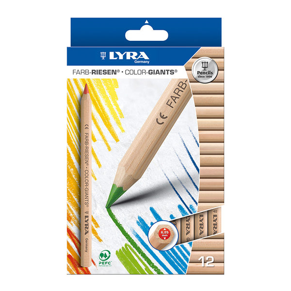 Lyra Colour-Giants Colouring Pencils - 12 Pack – Smooth Sales