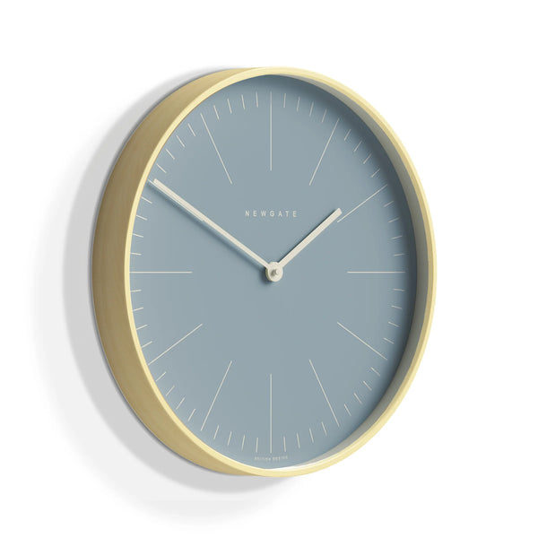 Newgate Mr Clarke Clock Pale Wood Pill Blue Dial 128 – Smooth Sales