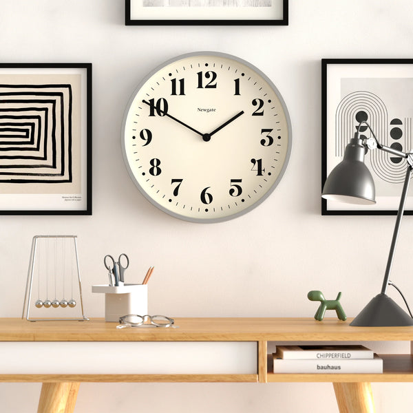 Newgate Number Two Wall Clock Matte Posh Grey – Smooth Sales