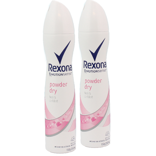 2 x Rexona Women Powder Dry Anti-Perspirant Deodorant 150g – Smooth Sales