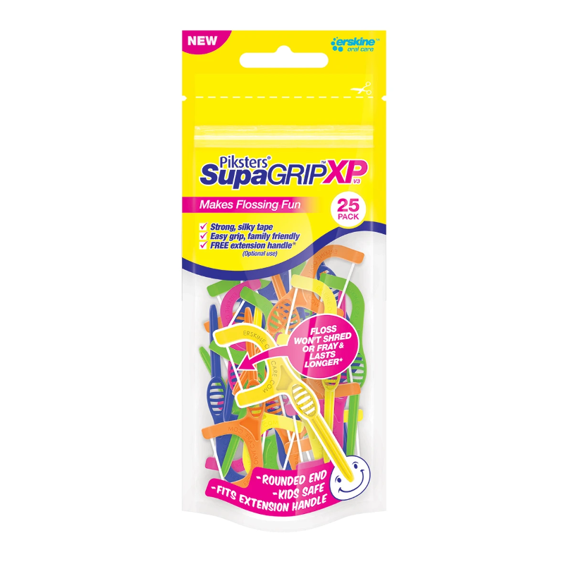 Piksters Supagrip Xp Flosser Sticks For Kids (25 Pack) – Smooth Sales