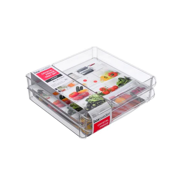 Boxsweden Crystal 3 Pack Storage Tray Set – Smooth Sales