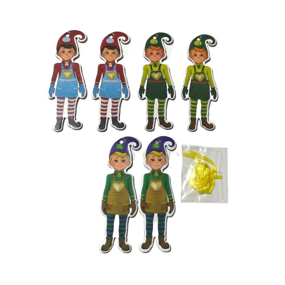 Elf Mates Tree Decorations - 6 Pieces – Smooth Sales