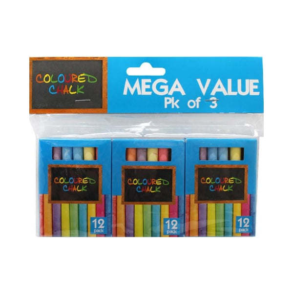 2 Pack x Chalk Coloured 3pc - 9cm – Smooth Sales