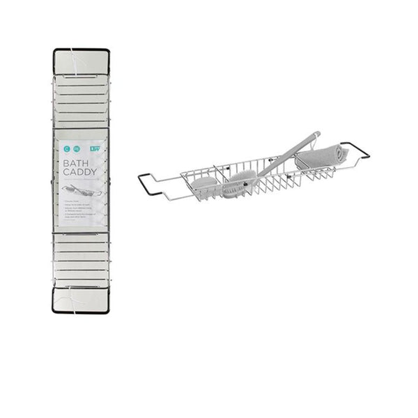 Chrome Expandable Bath Caddy - 7.3cm x 13.5cm x 85cm – Smooth Sales