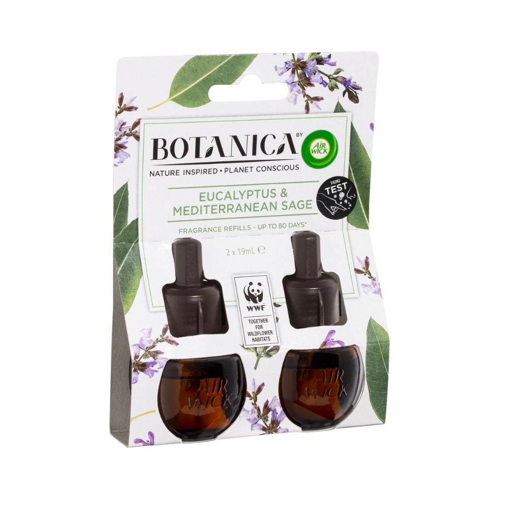 Air Wick Botanica Eucalyptus & Mediterranean Sage Scented Oils Refill ...