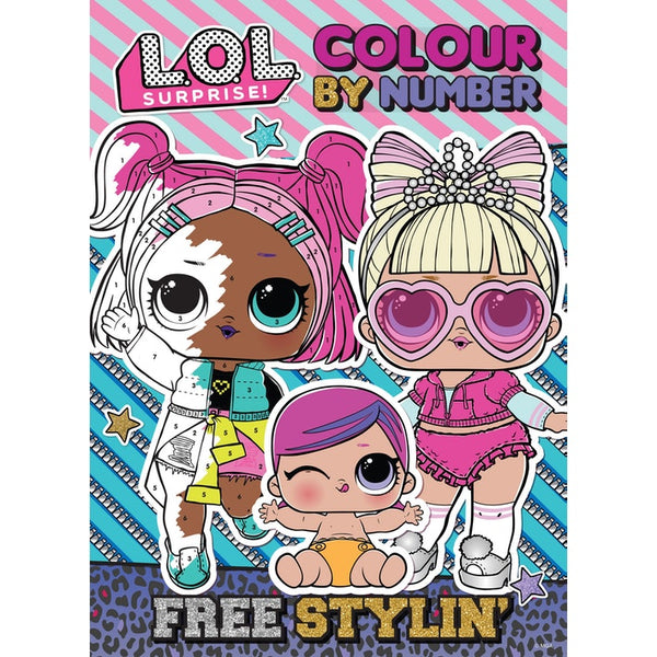 L.O.L Surprise Colour By Number Free Styling' Colouring Book – Smooth Sales