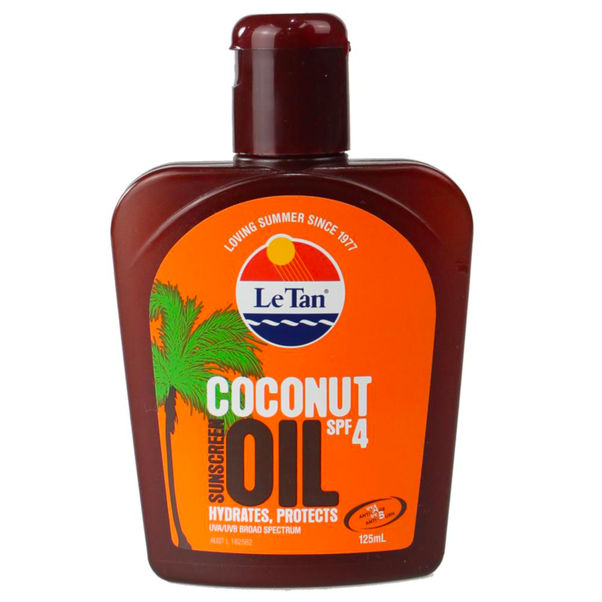 Le Tan Coconut Oil SPF4 Sunscreen 125mL – Smooth Sales