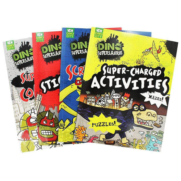 Dino Supersaurus Power Activity Pack - 1000 Stickers + 4 Activity Book ...