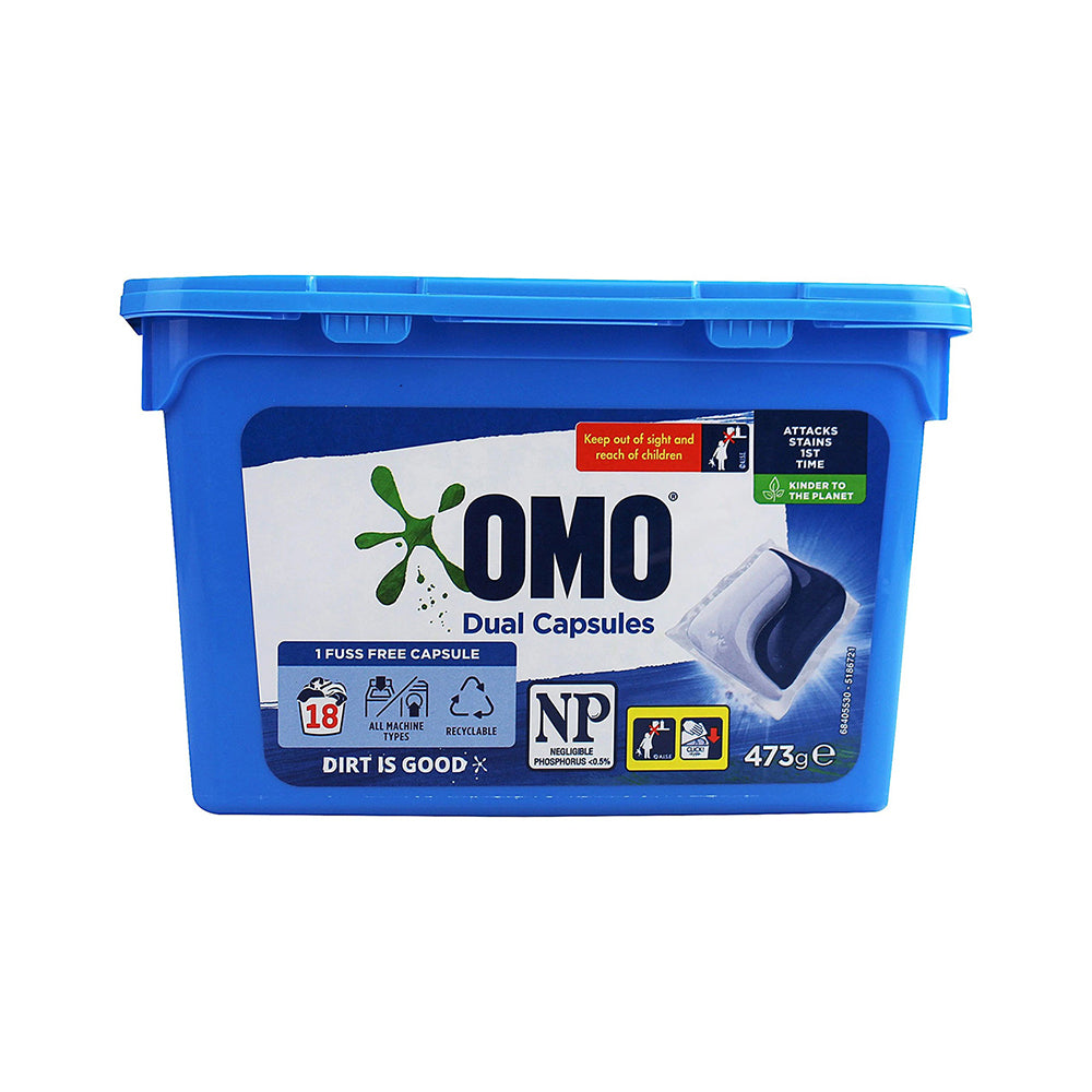 OMO Laundry Sensitive Dual Capsules 18 Pack - 473g – Smooth Sales