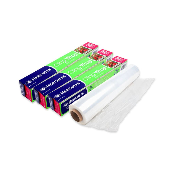 4 x Hercules Cling Wrap 30m x 33cm – Smooth Sales