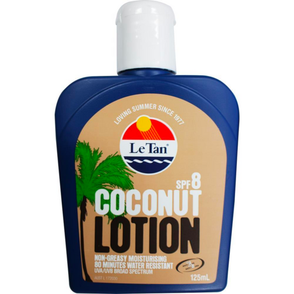 Le Tan Coconut Lotion SPF8 Sunscreen 125mL – Smooth Sales