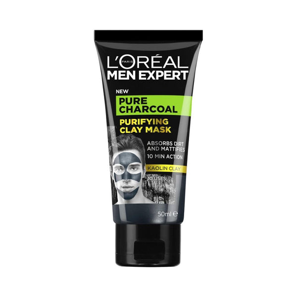 L'Oreal Men Expert Pure Charcoal Purifying Clay Mask 50ml – Smooth Sales