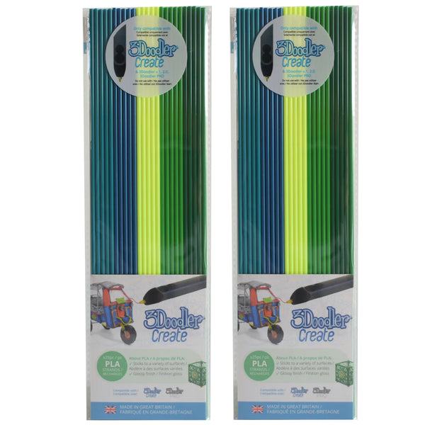 3Doodler Create PLA Plastic Rainforest Raver-2pack – Smooth Sales