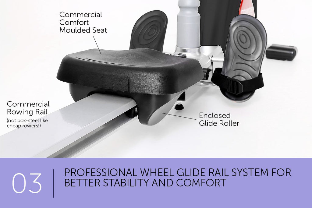 Powertrain Magnetic Flywheel Rowing Machine - Black – Smooth Sales