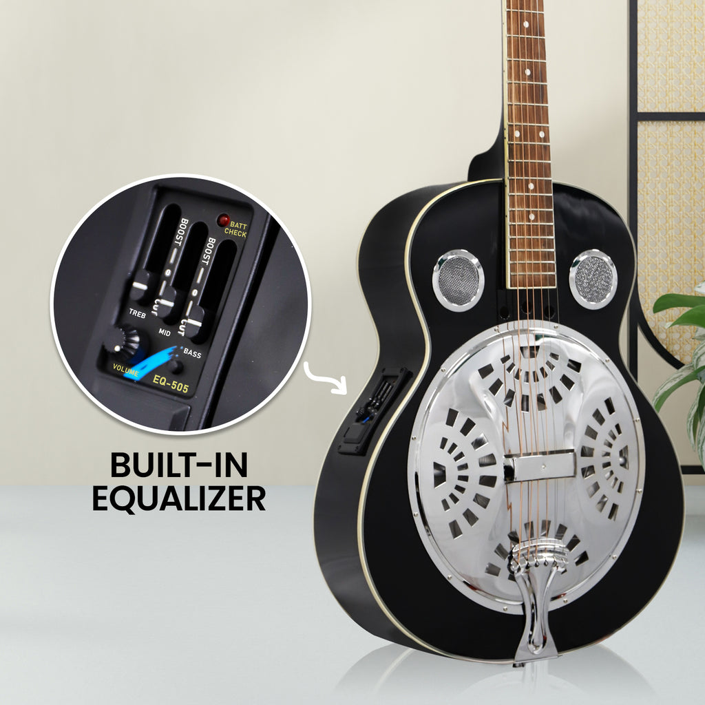 Karrera 40in Resonator Guitar - Black – Smooth Sales