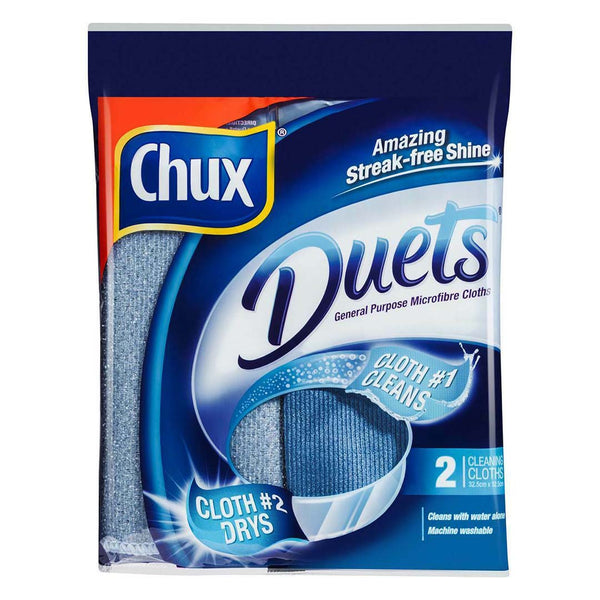 Chux Bathroom Duets Cleaning Cloths - 2 Pack – Smooth Sales