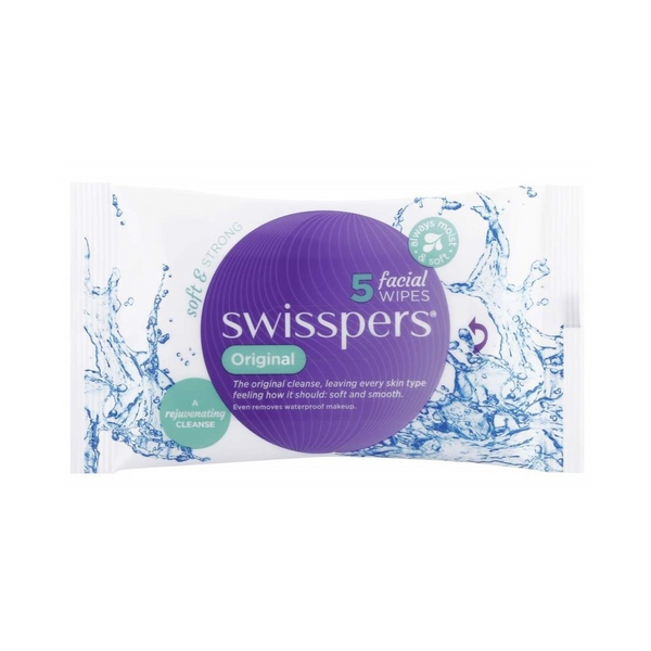 Swisspers Original Facial Cleansing Wipes (5 Pack) – Smooth Sales